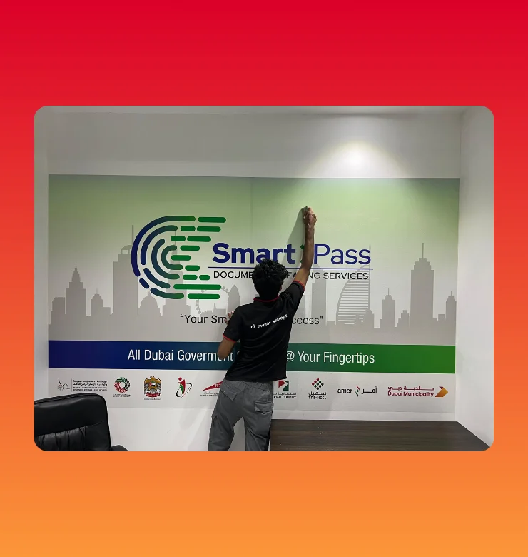 Wall Sticker Installation Dubai | Frosted Glass Stickers in Dubai